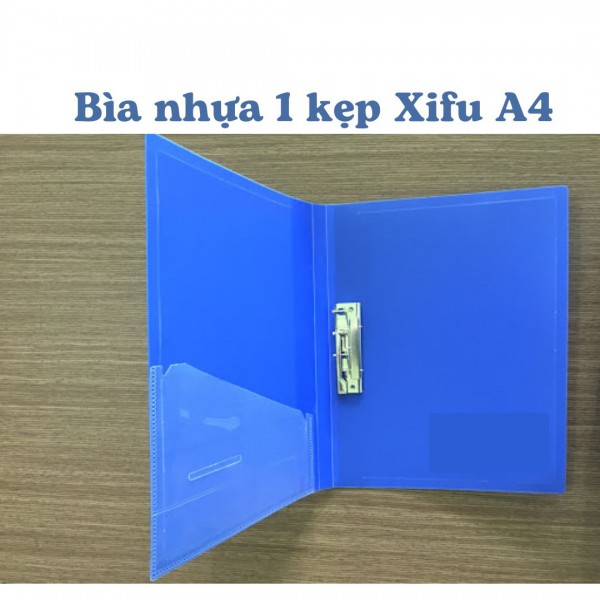 Bìa 1 kẹp nhựa Xifu A4 | VPP Khánh Ngọc