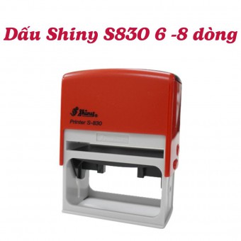 Dấu Shiny S830 6-8 dòng | VPP Khánh Ngọc