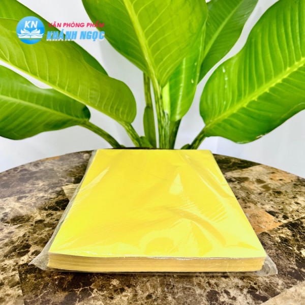 Giấy Decal A4 đế vàng | VPP Khánh Ngọc