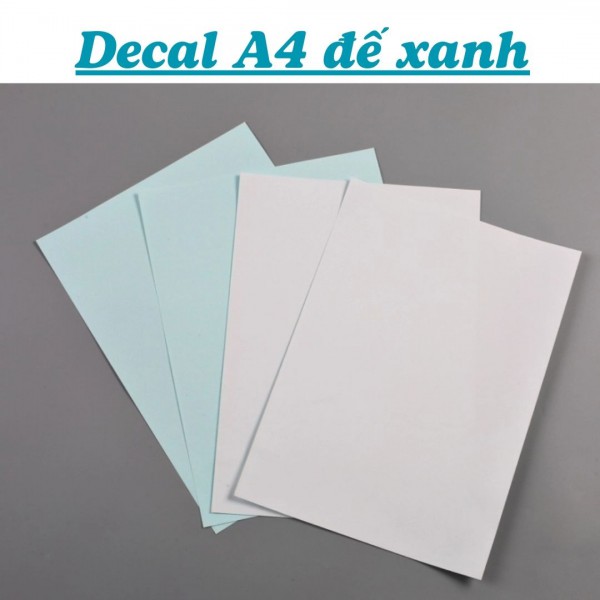 Giấy Decal A4 đế xanh | VPP Khánh Ngọc