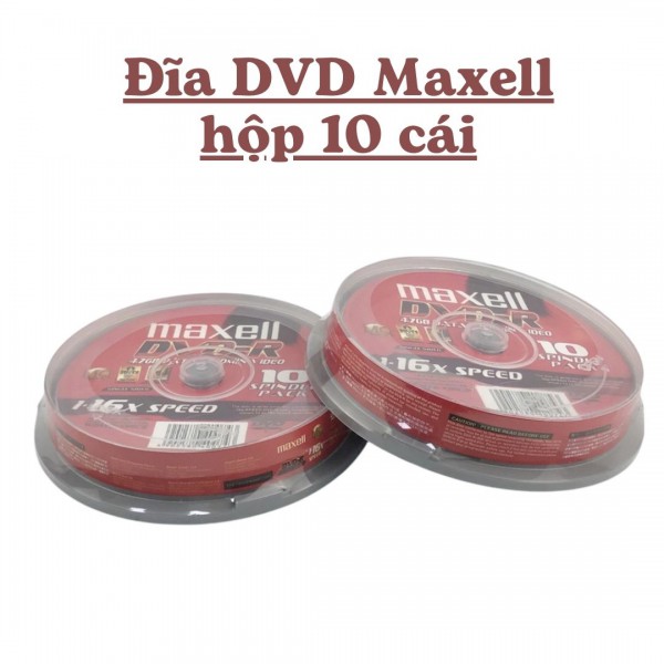 Đĩa DVD Maxell hộp 10 cái | VPP Khánh Ngọc