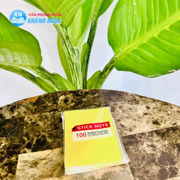 Giấy note vàng 3X4 Uni-T | VPP Khánh Ngọc